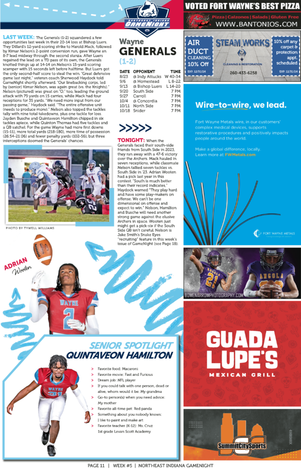 Week 5: Northeast Indiana GameNight | The Incredible Brock - Summit City Sports