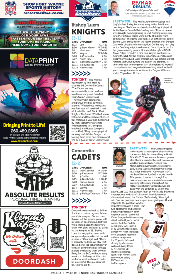 Week 5: Northeast Indiana GameNight | The Incredible Brock - Summit City Sports