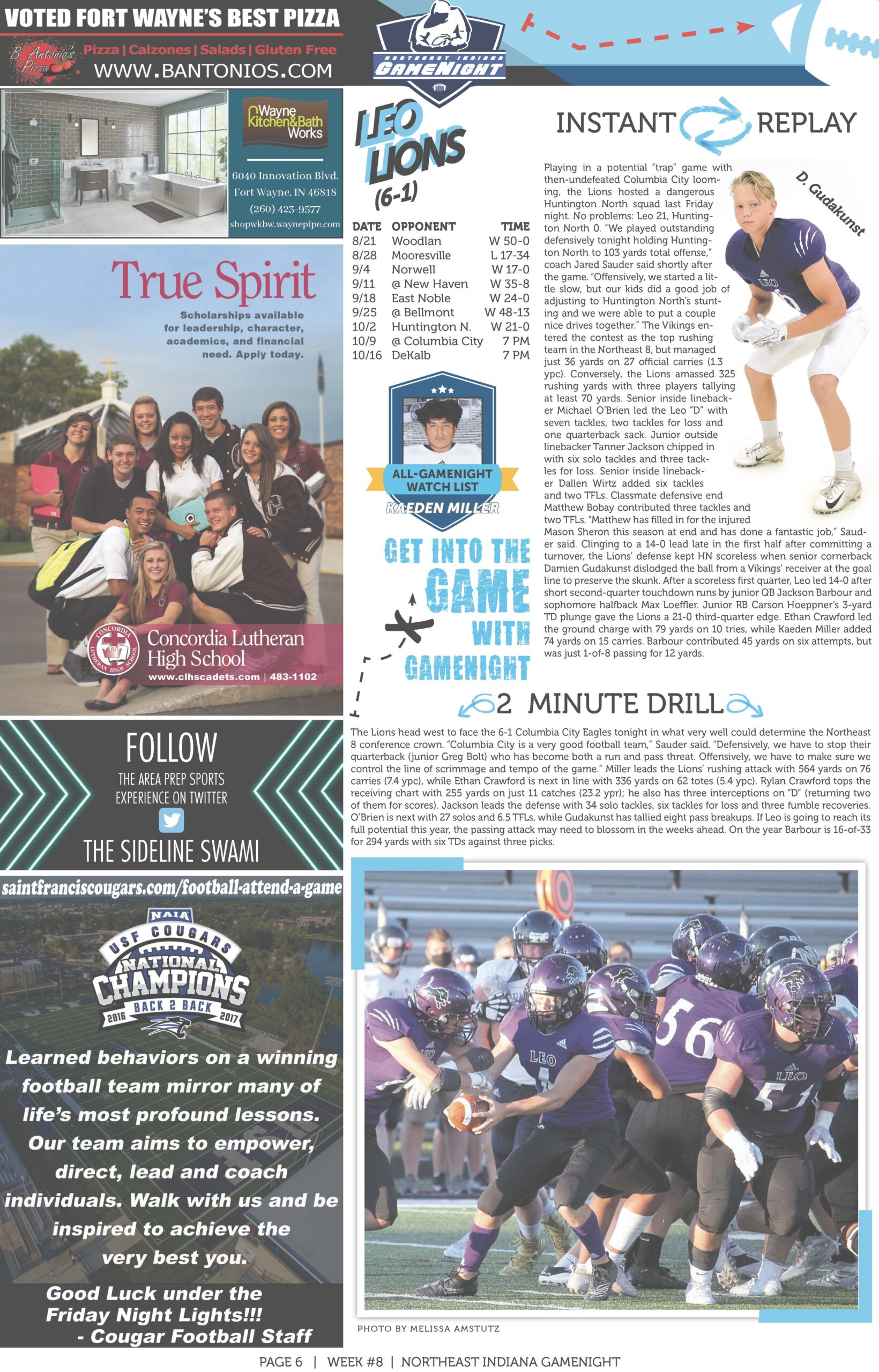 Week 8: Northeast Indiana GameNight | The Boys of Fall - Summit City Sports