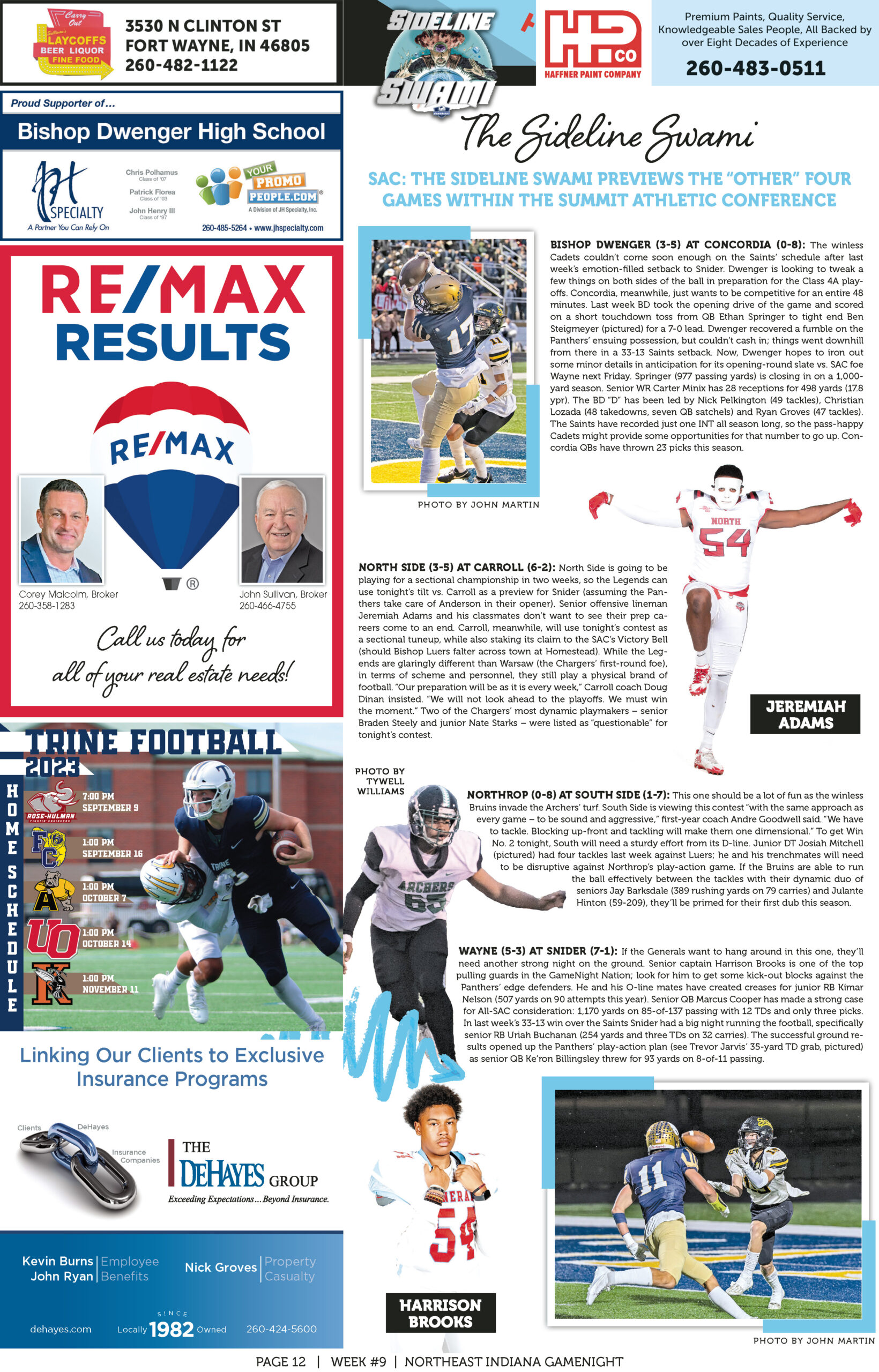 Week 9: Northeast Indiana GameNight | Go For It! - Summit City Sports